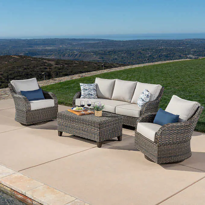 SunVilla Clifton 4-Piece Outdoor Patio Seating Set Review - Patio Pickz