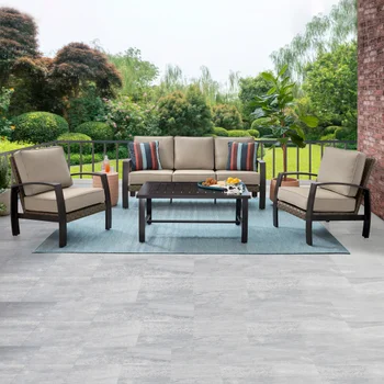 SunVilla Clifton 4-Piece Outdoor Patio Seating Set Review - Patio Pickz